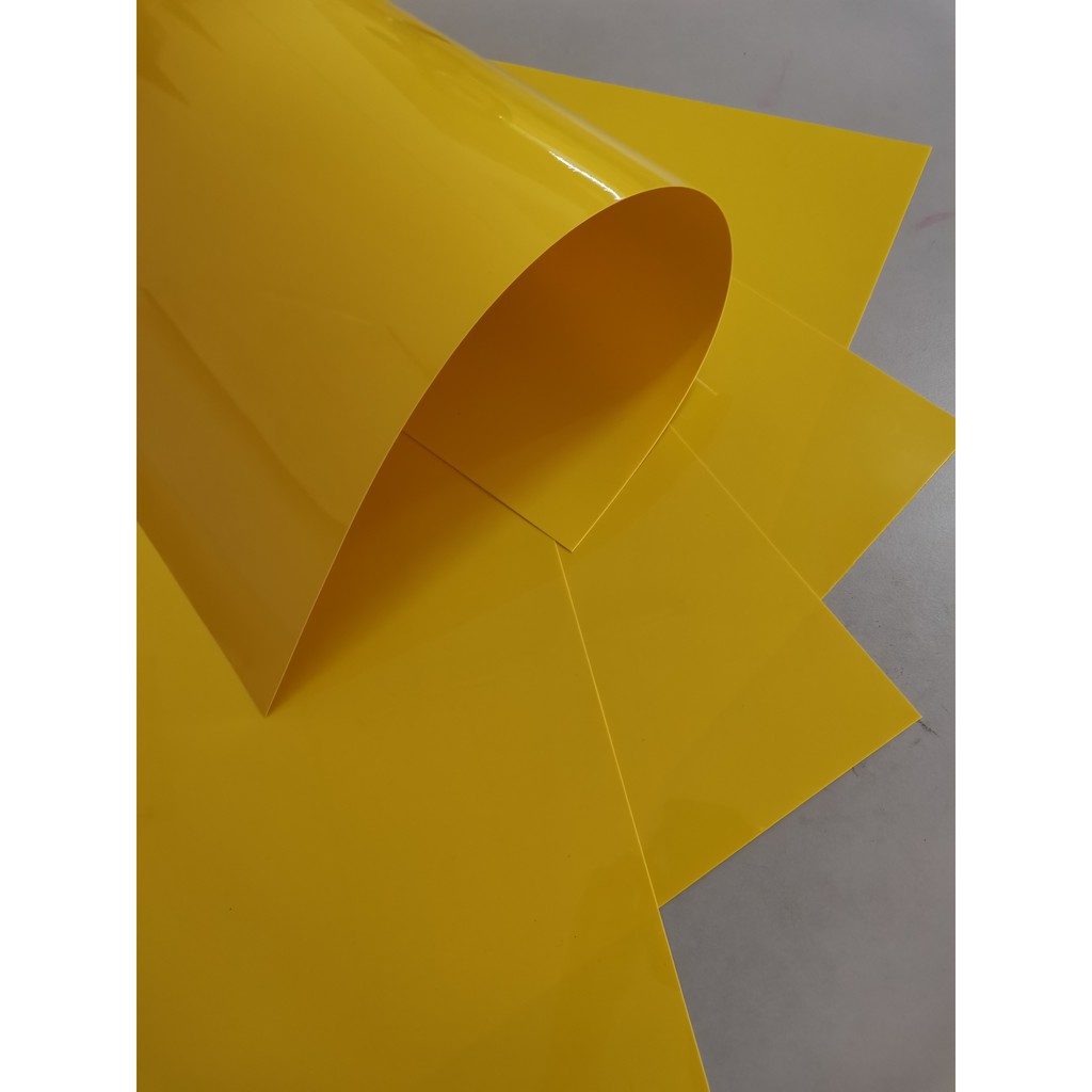 ENVIRONMENTAL FRIENDLY UV COATED YELLOW PLASTIC SHEET [READY STOCK ...