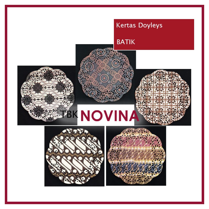 [100 pcs] Doyleys Paper 4.5" / Doilies Paper / BATIK Doily- Cake Jar ...