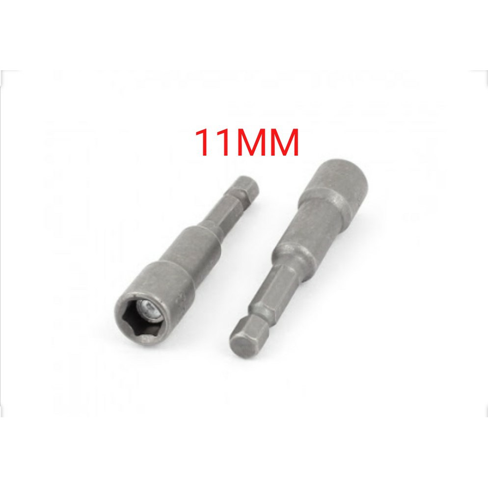 6MM - 19MM Hexagon Magnetic 65MM Nut Socket 1/4'' Hex Shank Socket ...