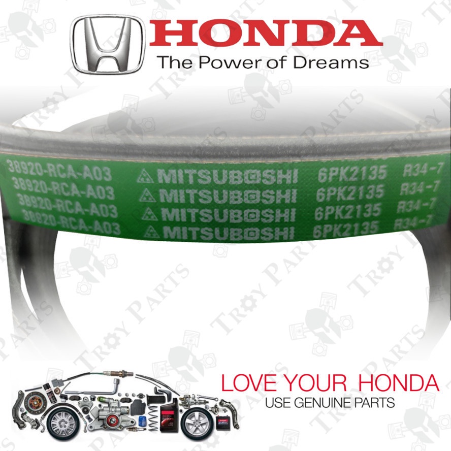 Original Honda Fan Belt 38920-RCA-A03 for Honda Accord SDA 3.0 V6 Acura ...