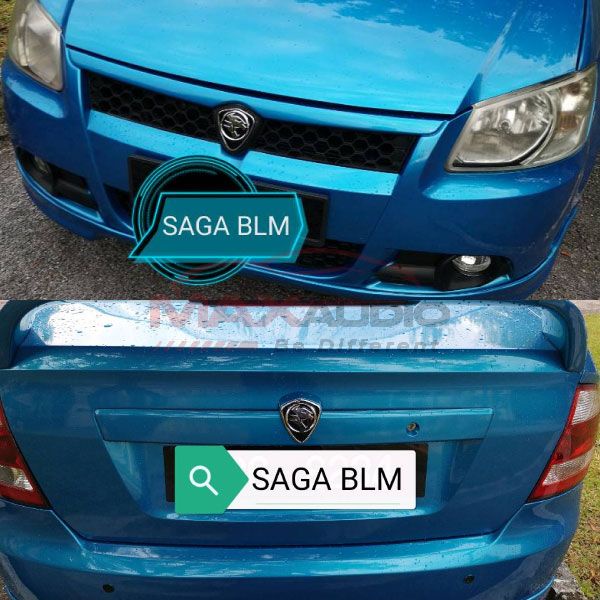 Car Emblem PROTON SATRIA NEO Logo 3D Tiger No Color Fade Front Rear ...