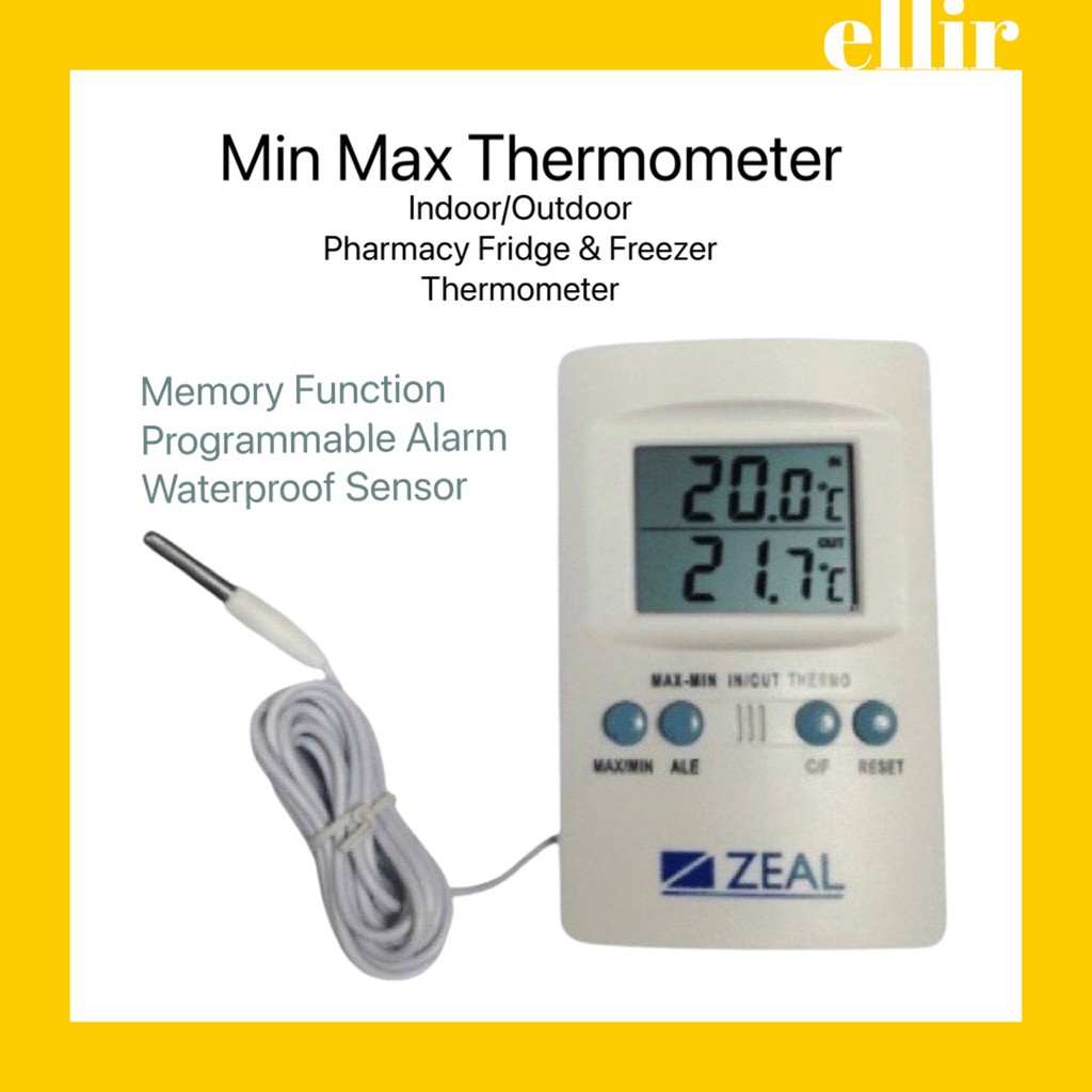 Min Max Thermometer Zeal UK | Shopee Malaysia