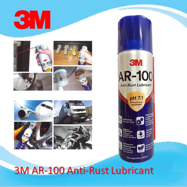[FOLLOW SAVE💵] 3M AR-100 Multipurpose Anti-Rust Lubricant Spray 266ml | Shopee Malaysia