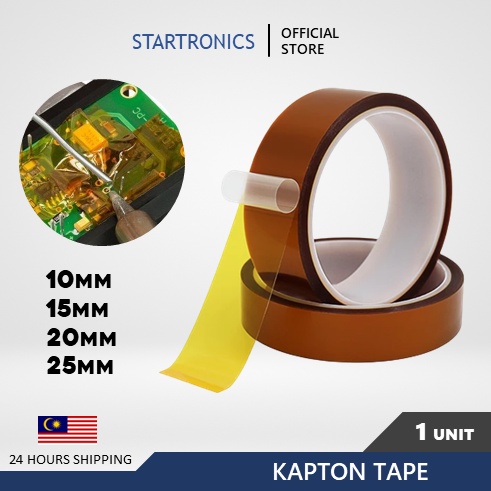 Kapton Tape High Temperature 10/15/20/25mm heat resistant Polyimide ...