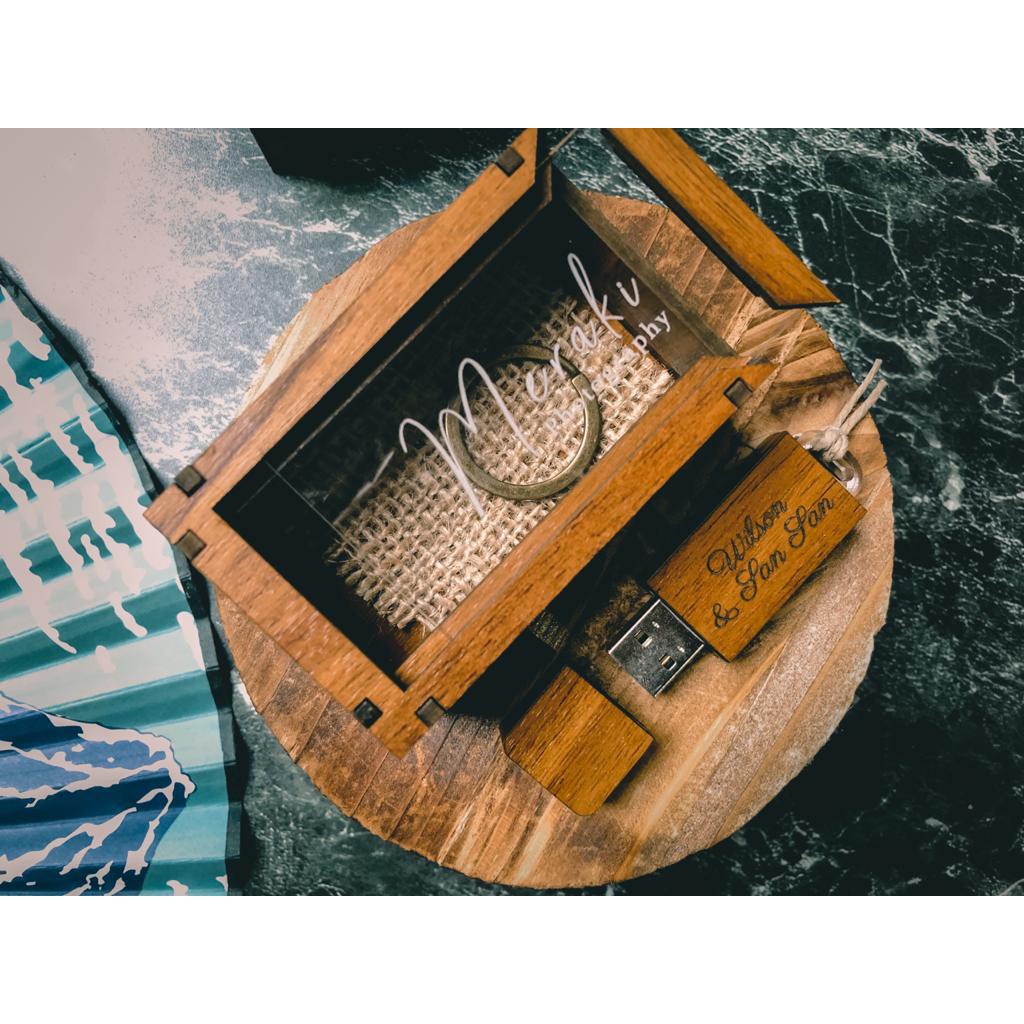 Original 16GB Wooden Flash Drive (USB 3.0) + Wooden Box + Custom ...