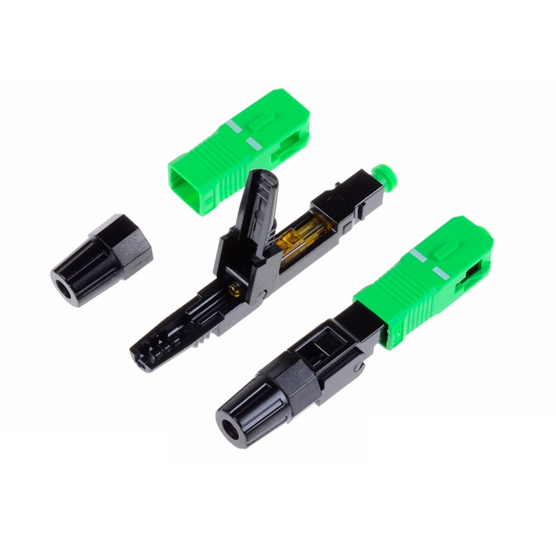 High Quality 50PCS SC APC fiber optic SC APC Single-mode Fast connector ...