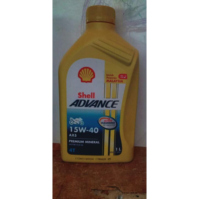 SHELL ADVANCE 15W-40 AX5 1 liter | Shopee Malaysia