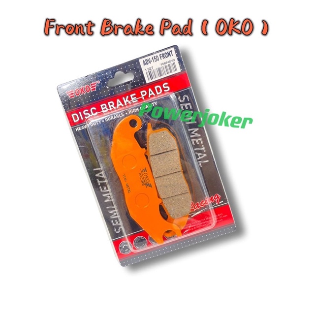 Honda ADV150 / ADV 150 / Click 110 V1 (Original OKO) Front Brake Pad ...