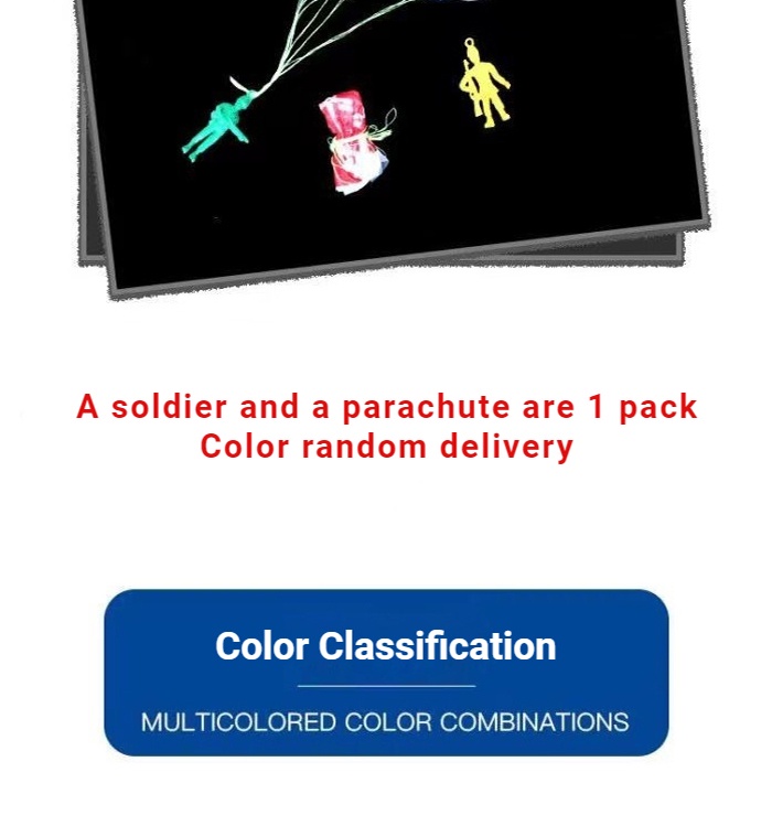[COD] Hand Tossing Soldier Parachute Toys Air Parachutes Mini Airborne ...