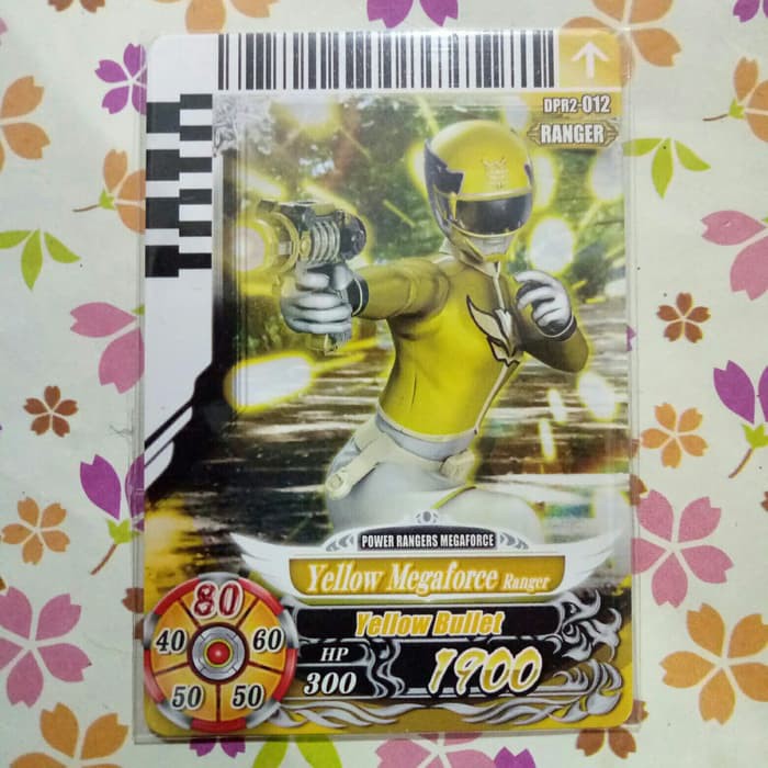 Power ranger card battle normal ranger yellow megaforce v2 | Shopee ...