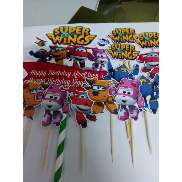 SUPER WINGS CAKE TOPPER | Shopee Malaysia