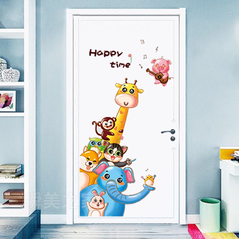 Ready Stock-Pelekat Kartun Pintu Asrama Kreatif Hiasan Bilik Kanak ...