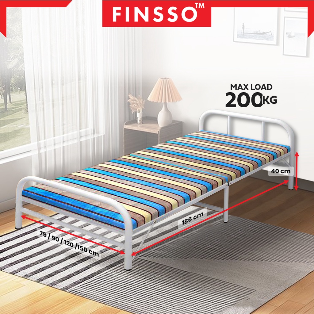 Finsso : Extra Strong! 75/90/100/120CM ARIES BED FRAME / Katil Single ...