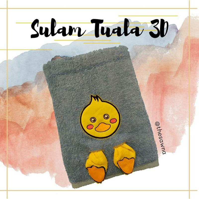 Tuala sulam 3D preorder | Shopee Malaysia