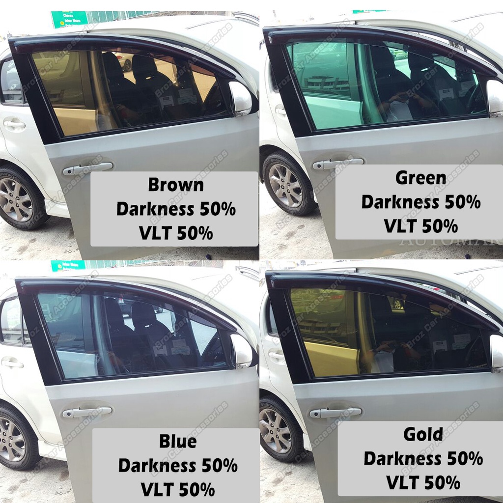 Magic Tint Tinted 10% 30% 50% VLT Car Home Window UV Block Sun Shade ...