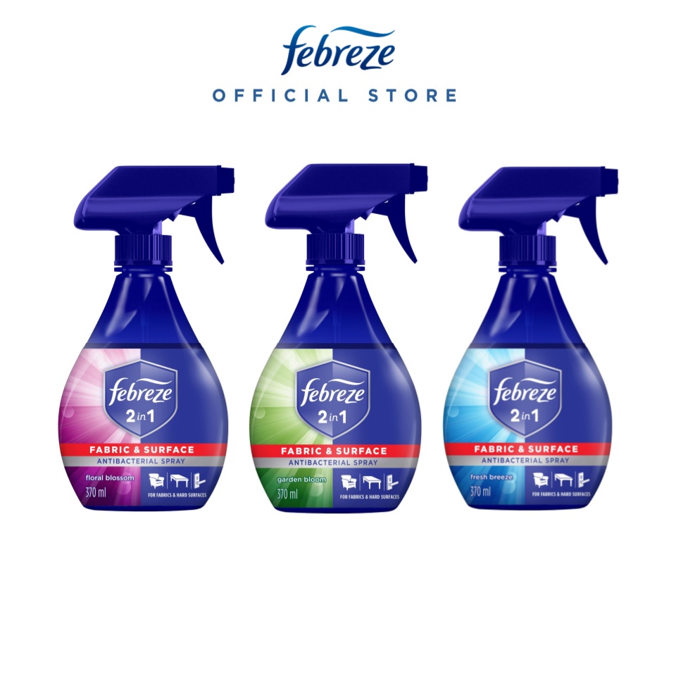 Febreze 2-in-1 Antibacterial Disinfectant Spray 370 ml / Antibacterial ...