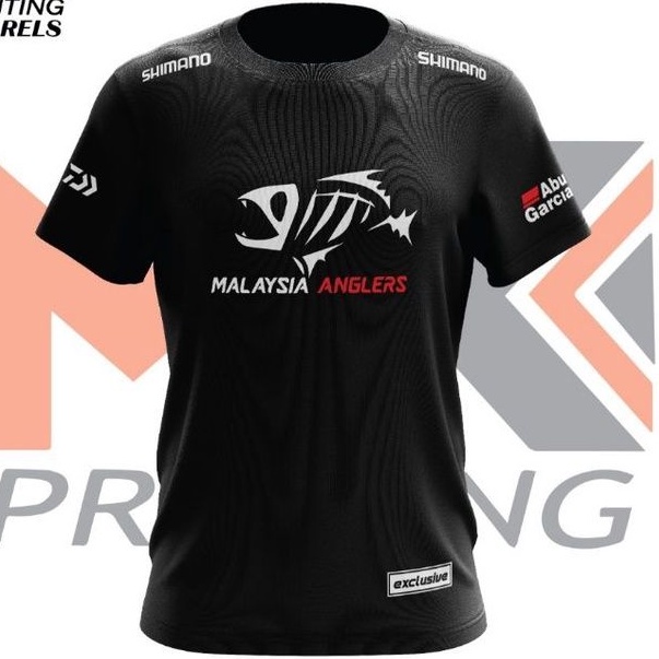 Malaysia Angler Baju Pancing microfiber jersey Full Sublimation 3D ...