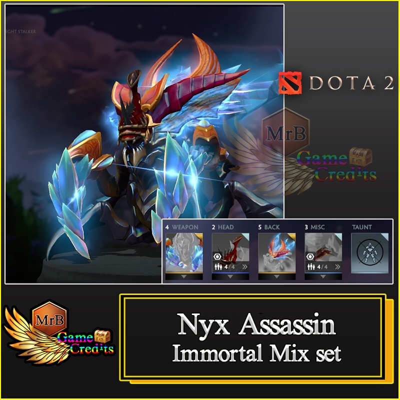 Nyx Assassin - ** Immortal Mix set** Latticean Shards / Latticean Hierarchy / Dota 2 | Shopee ...