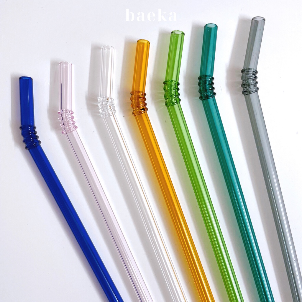 Danish Bamboo Joint Glass Straw (19cm) | Shopee Malaysia