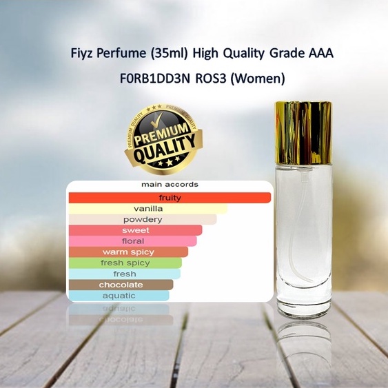 PERFUME FORBIDDEN ROSE (35ML BOTTLE) EAU DE PARFUM HIGH QUALITY MINYAK ...