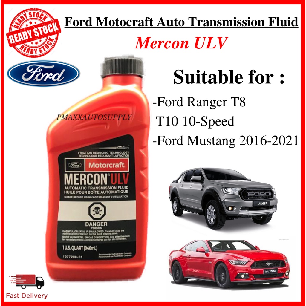 Ford Ranger T8 T10 Mustang GT Genuine Ford Motocraft Mercon ULV ATF ...