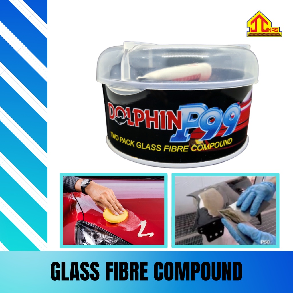 DOLPHIN P99 TWO PACK GLASS FIBRE COMPOUND / CAR PUTTY / FIBRE PUTTY ...
