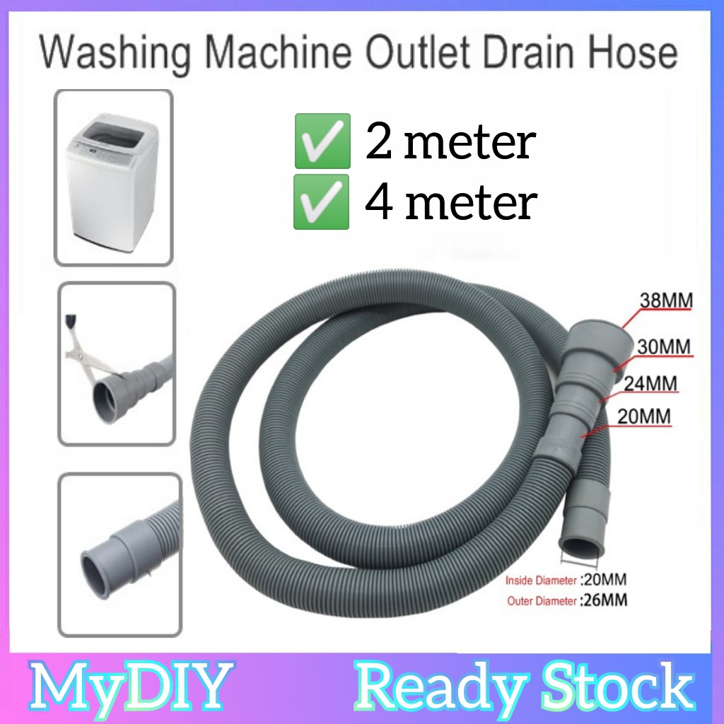 💥Universal💥 Washing Machine outlet Hose Washer Pipe Connector Paip Tiub ...