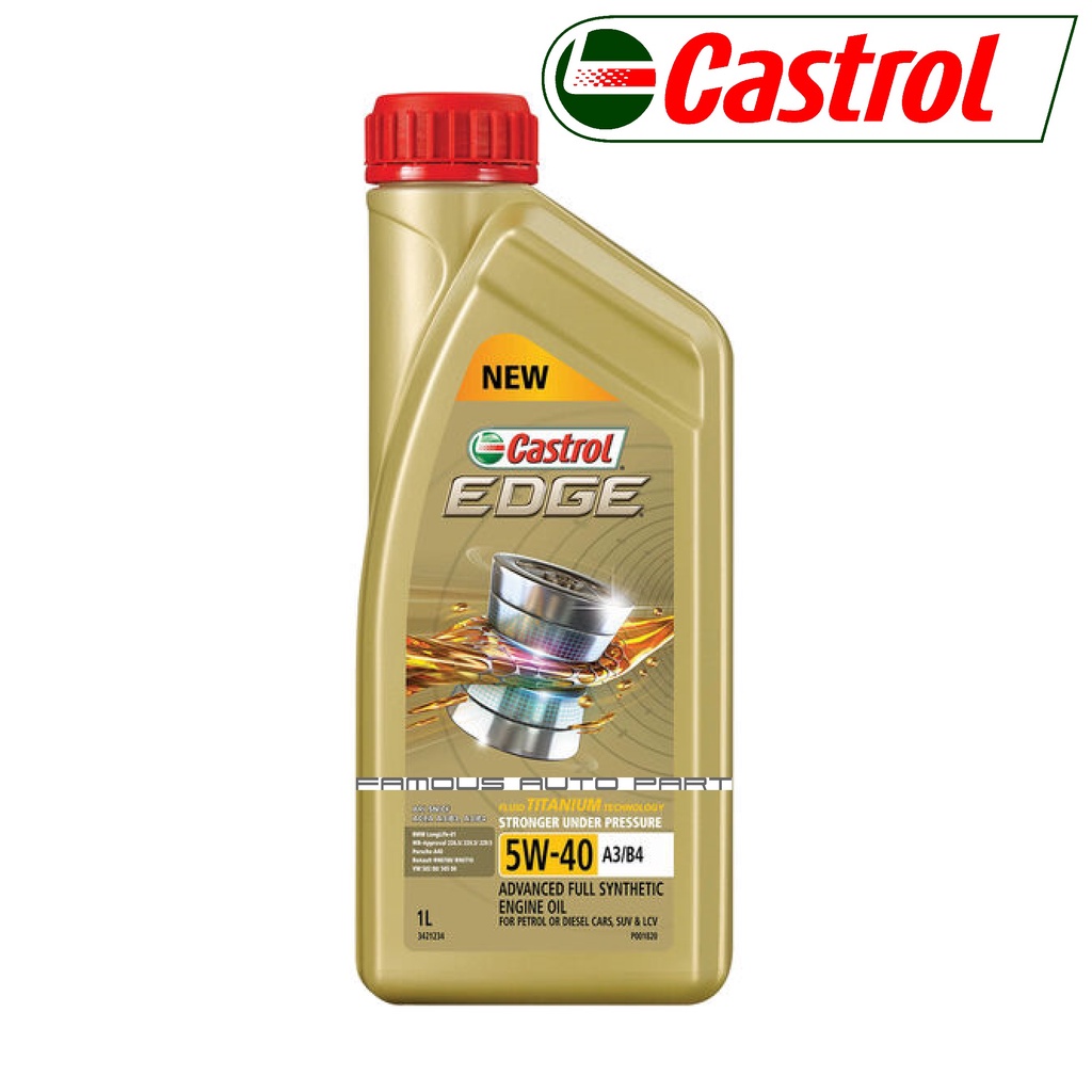 Castrol Edge Fully Synthetic 5W-40 1L | Shopee Malaysia