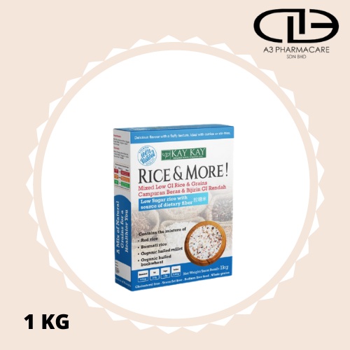 KAY KAY RICE AND MORE LOW GLYCEMIC INDEX ( GI ) FOR DIABETIC 1KG ...