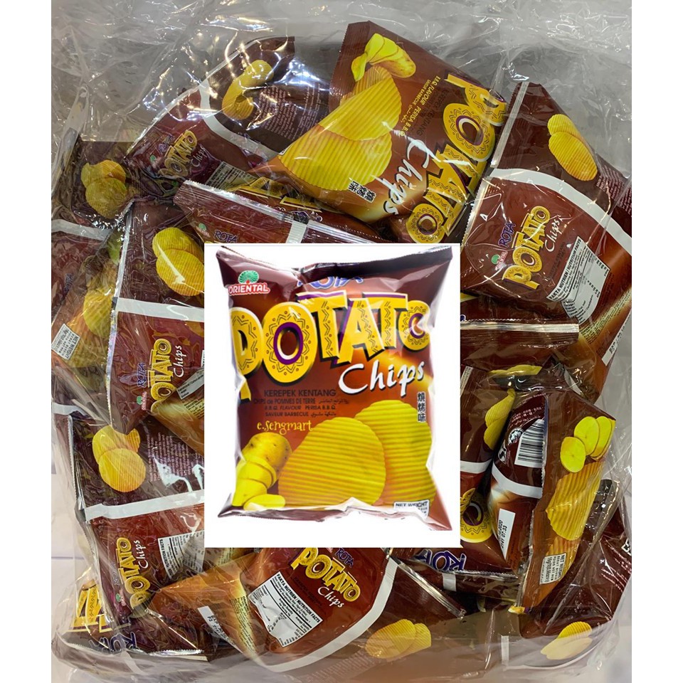 Rota Potato Chips Natural HOT AND SPICY/BBQ 16G X 30 PACKS | Shopee ...