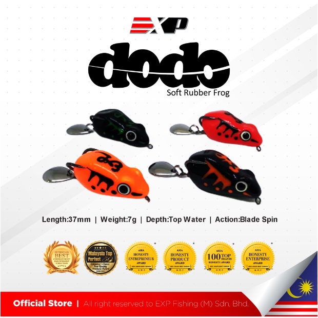 EXP DODO FROG SOFT RUBBER FROG 37MM【Ready Stock】 | Shopee Malaysia