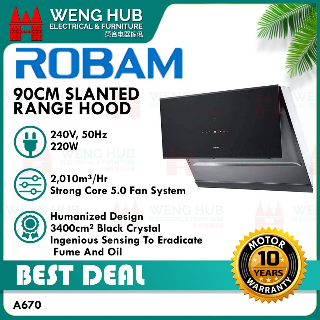 【FREE SHIPPING - WEST M'SIA】ROBAM HIGH POWERFUL SUCTION CHIMNEY HOOD ...