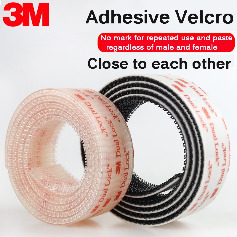 1Meter SJ3550 SJ3560 Velcros Adhesivo Type 250/25.4mm Width 3M Dual ...