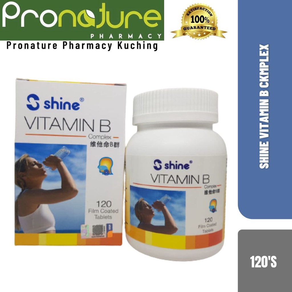 SHINE VITAMIN B COMPLEX TABLET 120'S | Shopee Malaysia