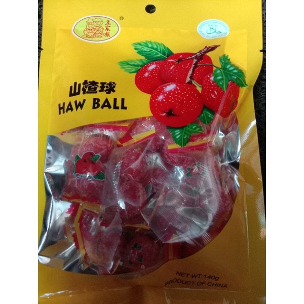 Halal Haw ball type healthy snack Sour sweet Hawthorn Berry improve ...