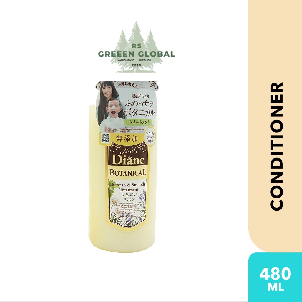 Moist Diane Botanical Refresh & Smooth Treatment 480ml (hair ...
