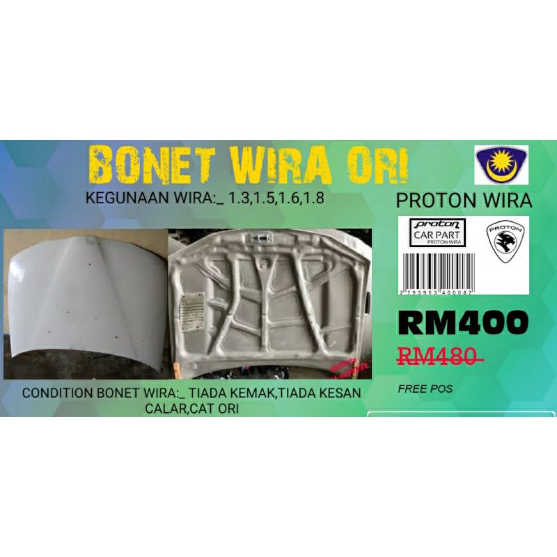 BONET DEPAN WIRA ORI | Shopee Malaysia