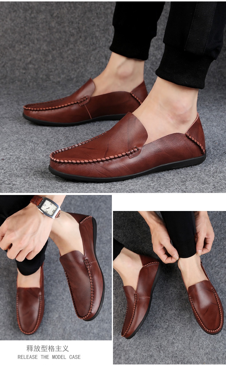 [SCL] [4 Colors]Kasut Kulit Pejabat Lelaki Men's Loafer Casual Cow ...