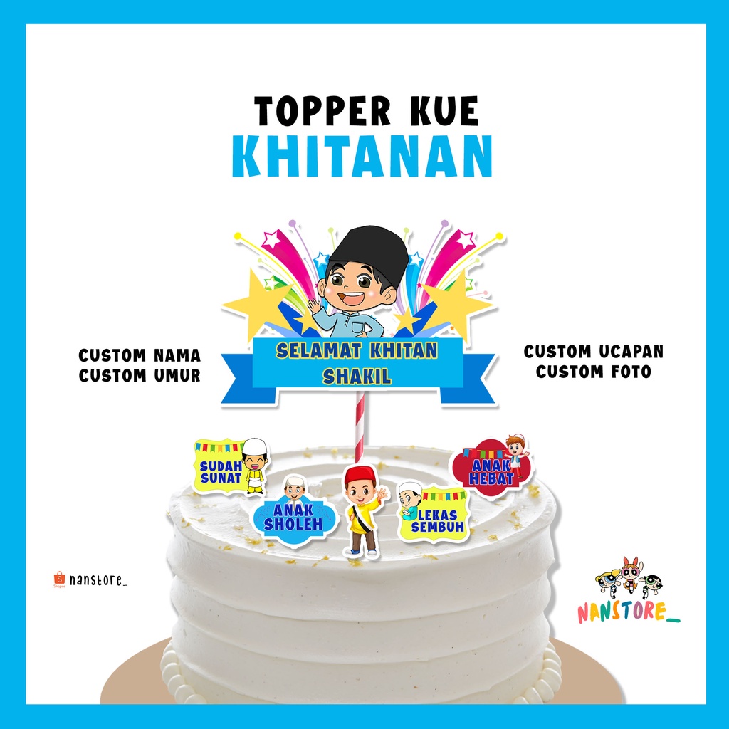 Custom Circumcision Cake Topper | Shopee Malaysia