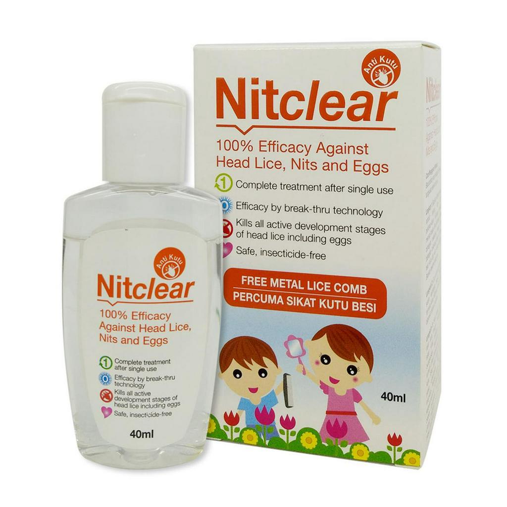 Nitclear Anti Lice / Ubat Kutu Rambut (40ml) | Shopee Malaysia