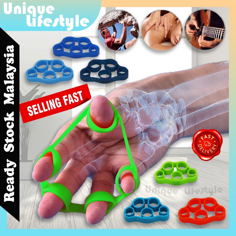 Silicone Finger Training Strengthener Strength Hand Resistance Band ...