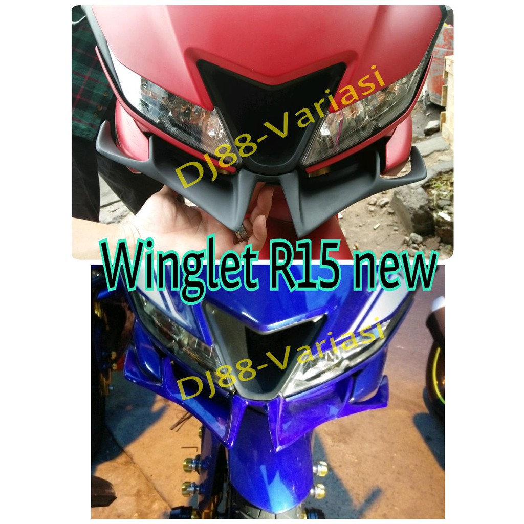 Winglet all new r15 v3 vva mustache model r15 new accessories r15 v3 ...