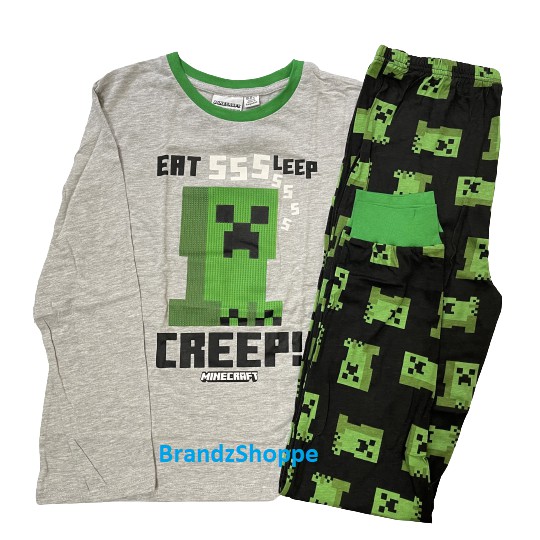 Original Primark Minecraft Boys Pyjama Set | Shopee Malaysia