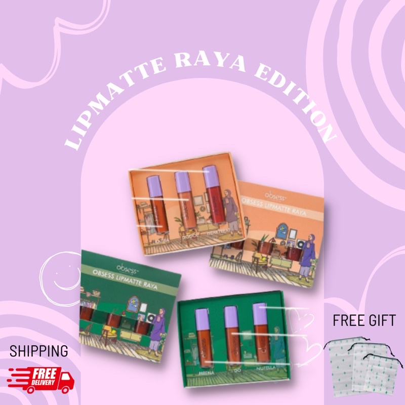 Lipmatte Raya Edition By Obsess Cosmetics | Shopee Malaysia
