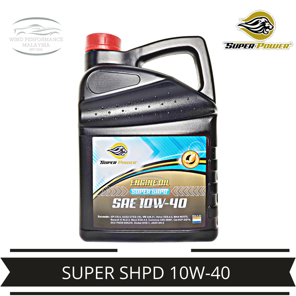 🔥 SUPER POWER PREMIUM LUBRICANTS 🔥 SUPER SHPD 10W-40 (DIESEL ENGINE OIL ...