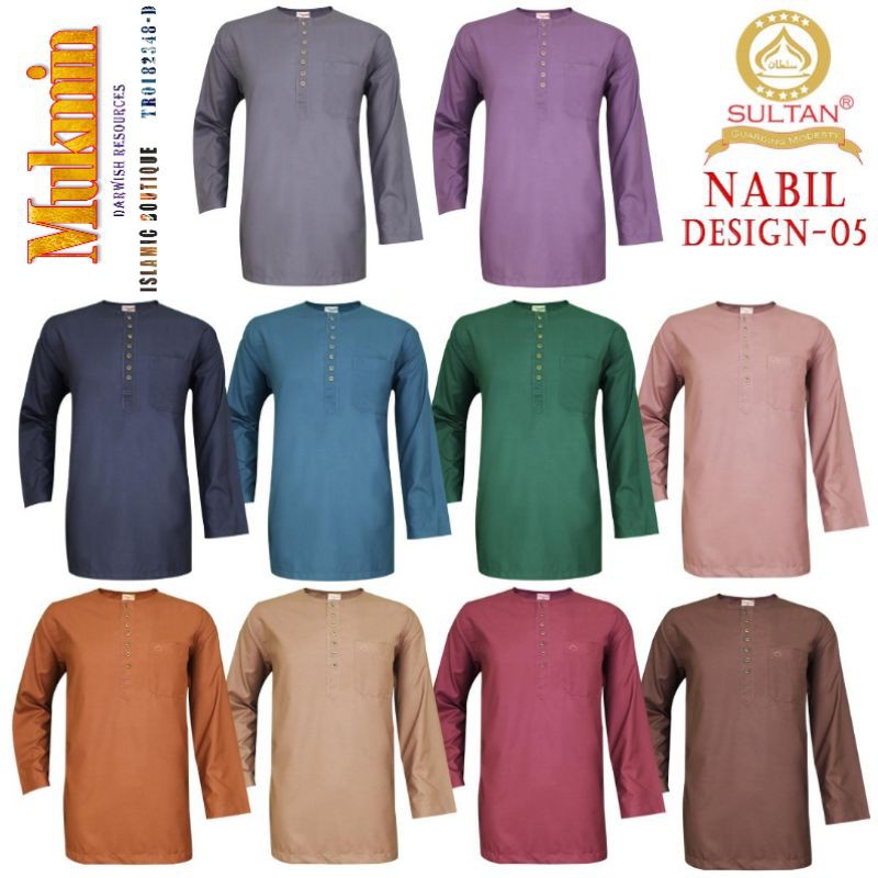 Kurta Leher Bulat Lengan Panjang New Design Raya 2022 (Sultan) | Shopee ...