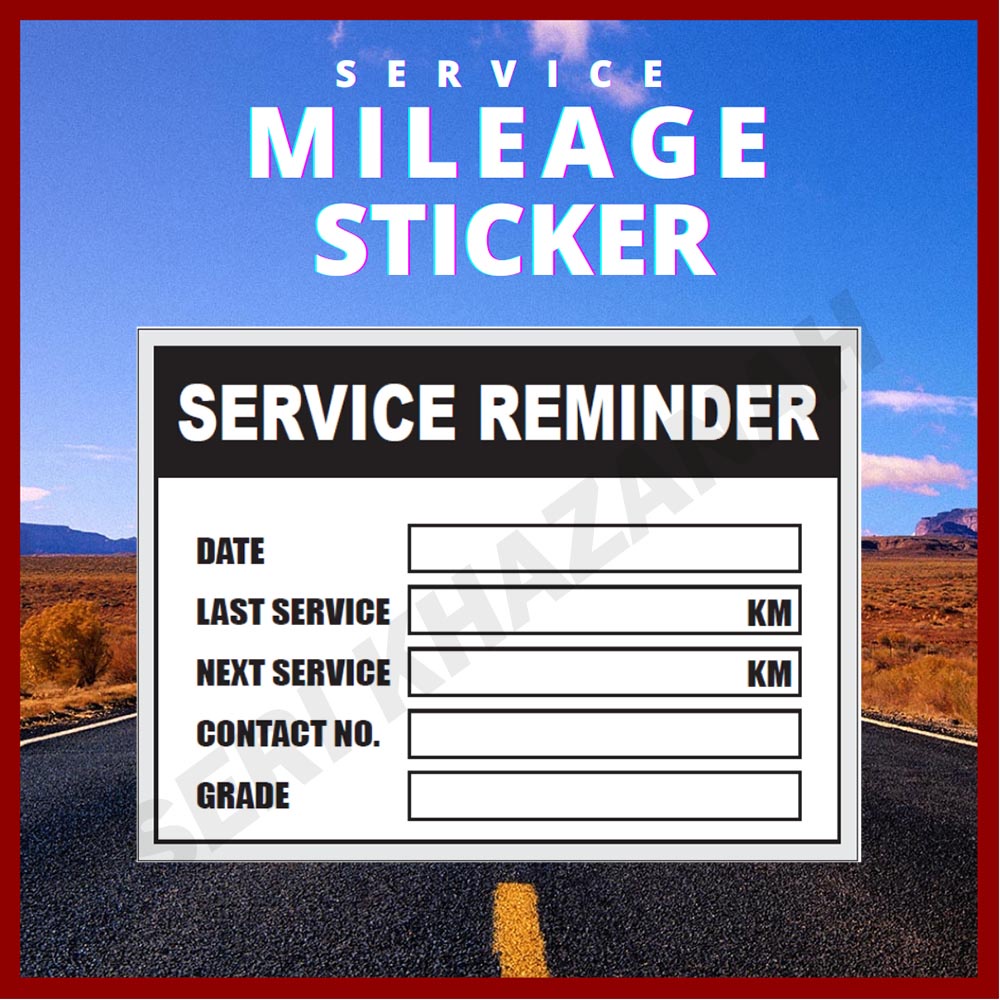 High Quality Mileage Sticker for Engine Oil / Auto Transmission Fluids ...