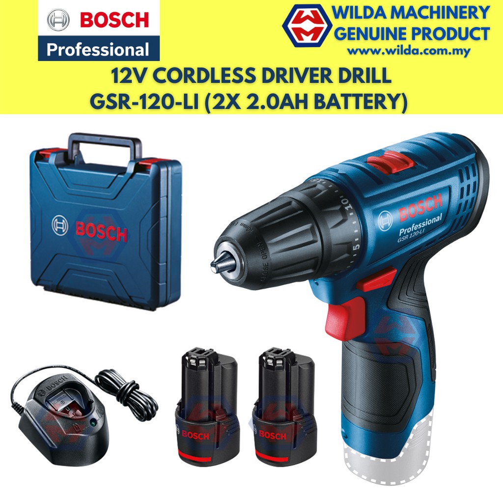Bosch GSR120-LI GEN II Cordless Drill/Driver SOLO or Battery Charger ...