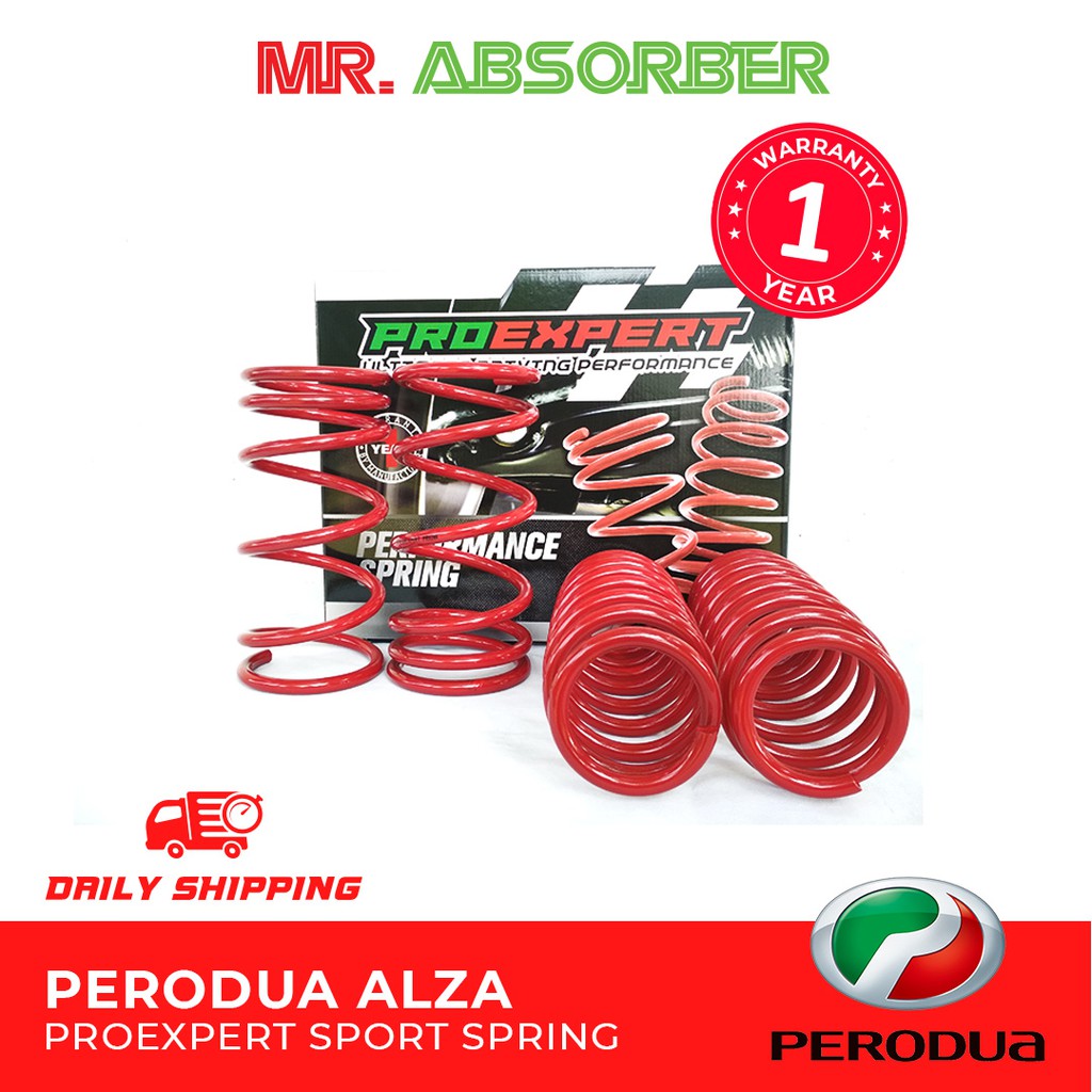 PERODUA ALZA PROEXPERT LOWERED SPORT SPRING | Shopee Malaysia