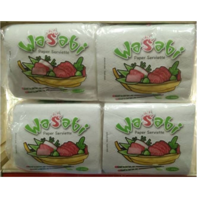 WASABI PAPER SERVIETTE TISSUE WHITE ( 12X50GM ) | Shopee Malaysia
